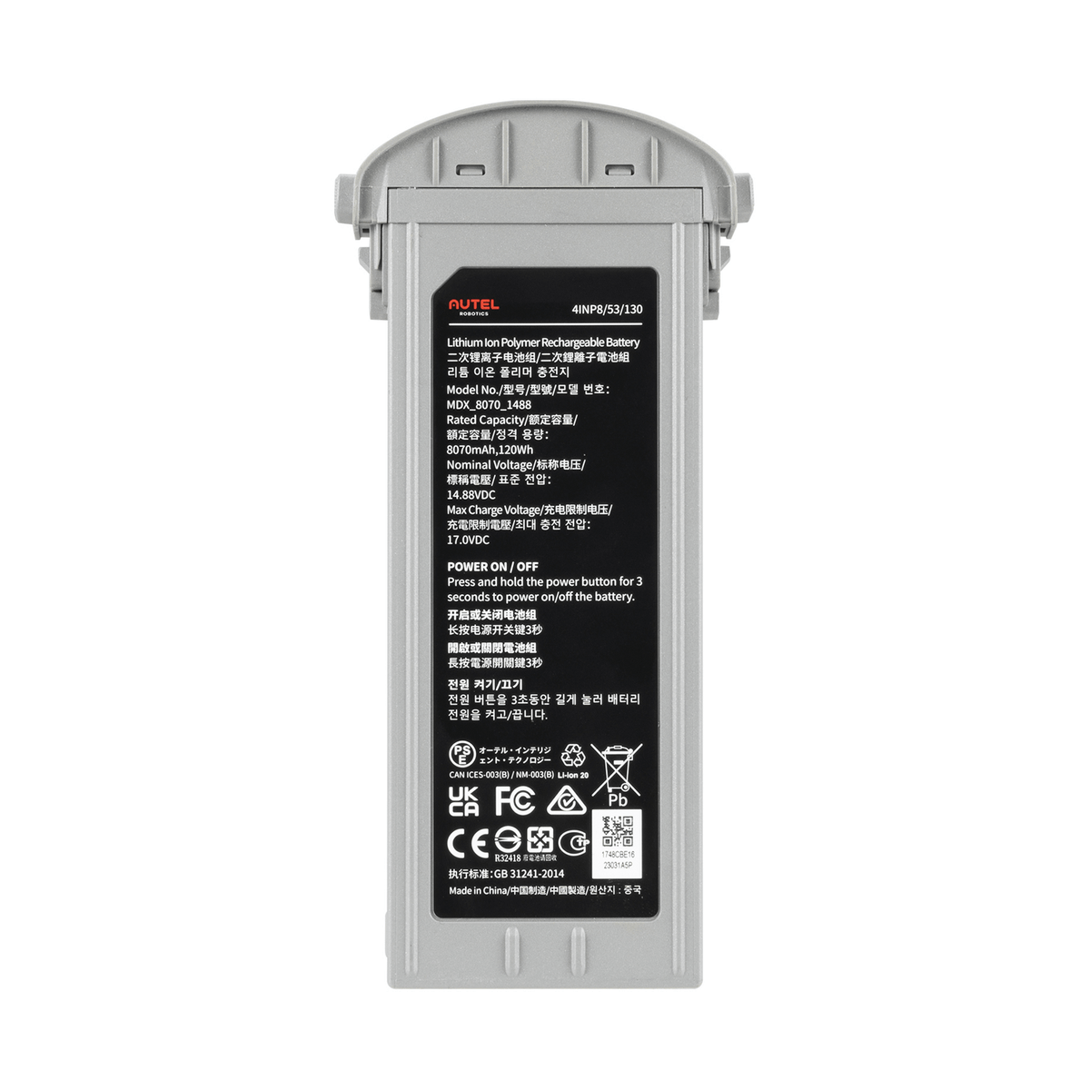 Autel EVO Max 4T/4N Battery Intelligent Flight Battery 8070mAh ...